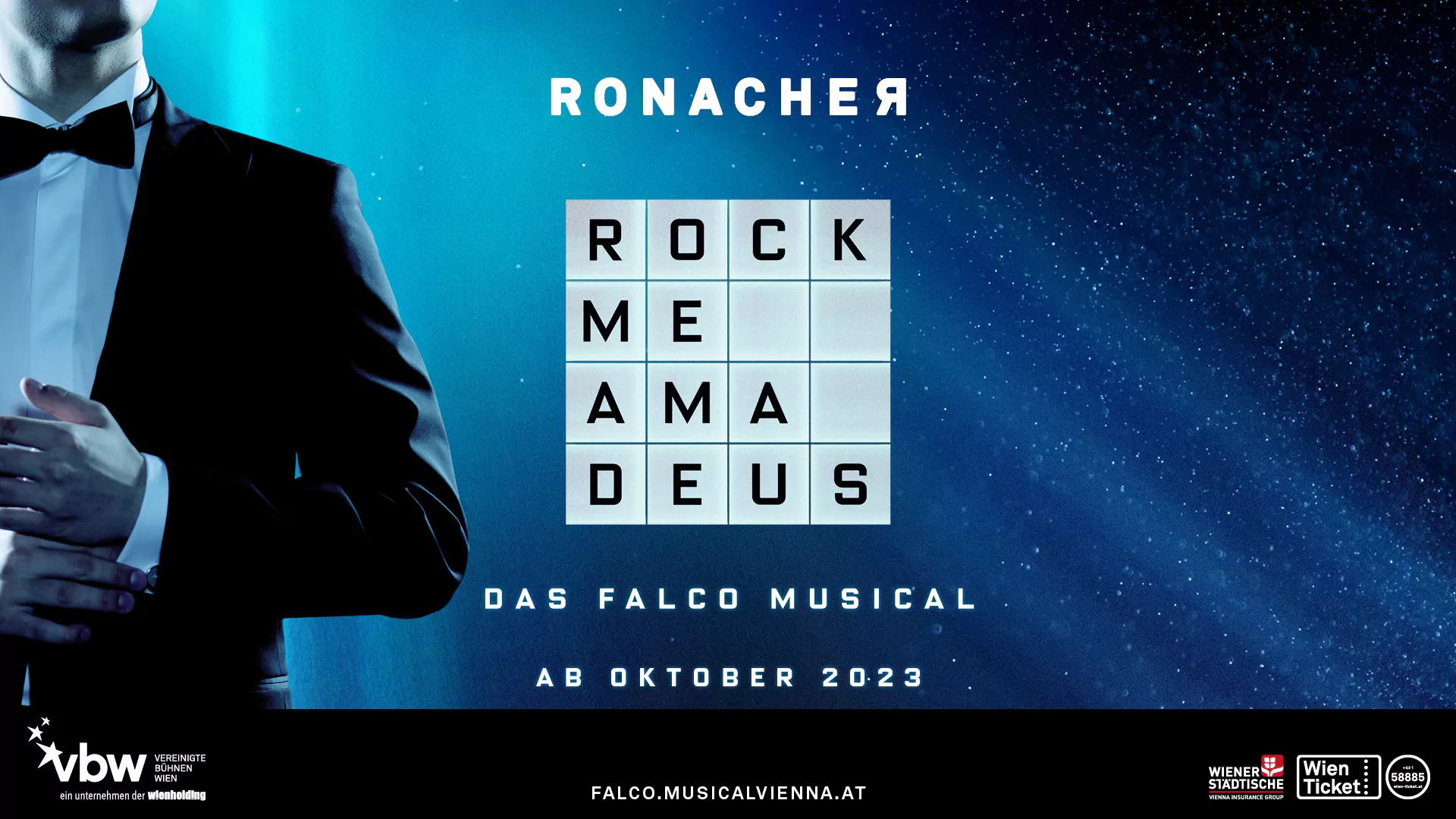 Weltpremiere „ROCK ME AMADEUS – DAS FALCO MUSICAL" im Oktober 2023
